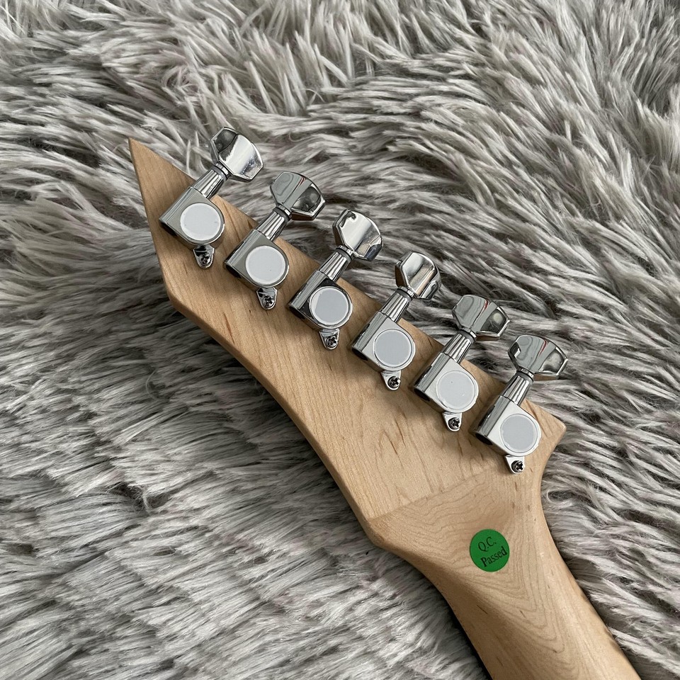 Mockingbird Red Handmade Electric Guitar 6 String Thru Body Rosewood ...