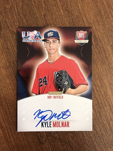 Kyle Molnar 2014 USA Baseball Team Signatures Auto KM UCLA Angels /499 ...