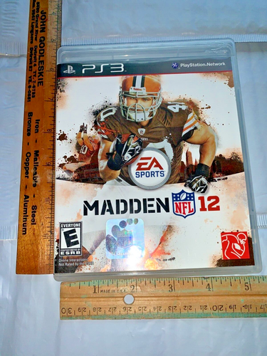 MADDEN 12 PS3 NFL VIDEO GAME WITH BOOKLET DISC AND CASE | eBay