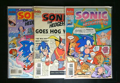 SONIC THE HEDGEHOG #26 #27 #28 1995 ARCHIE SEGA | eBay