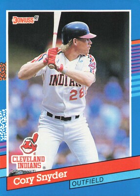 Cory Snyder Cleveland Indians 1991 Donruss Baseball Trading Card #288 ...