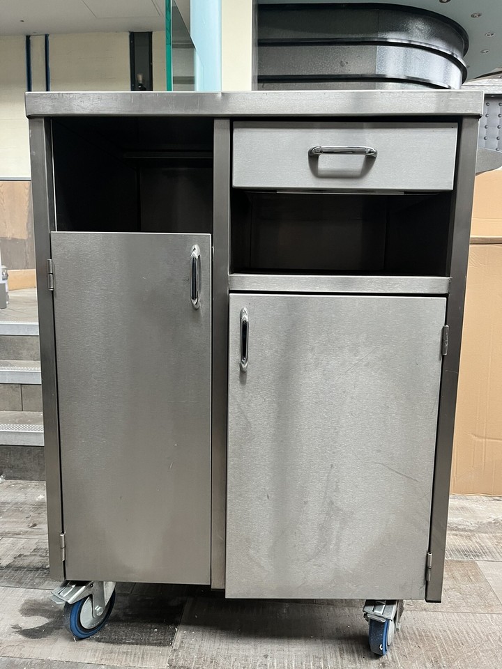 Mobile Waste Storage Waiter Trolley Cart Restaurant Serving Station ...