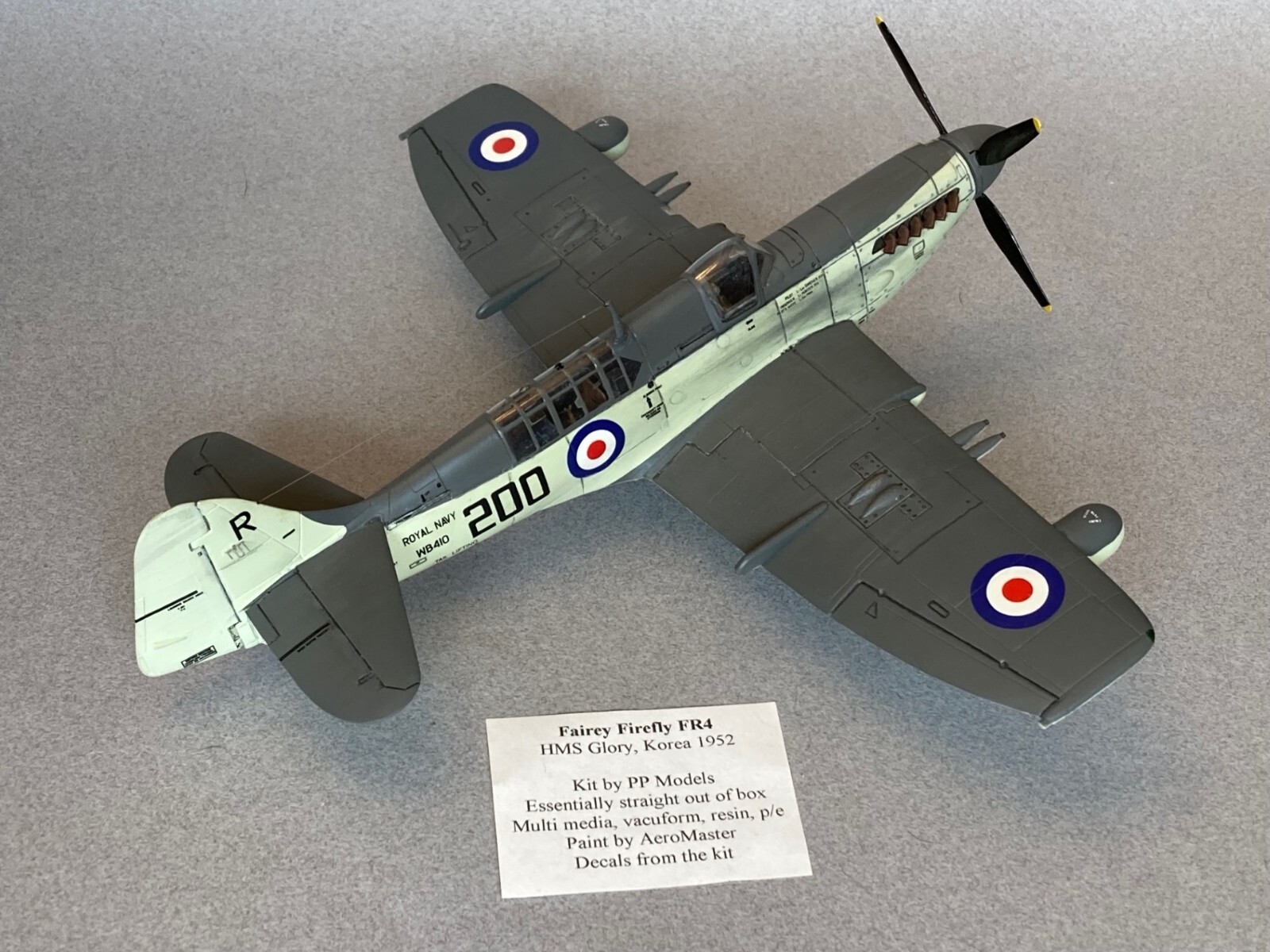 Built 1/48th Fairey Firefly FR4, Korea, 1952, HMS Glory | eBay