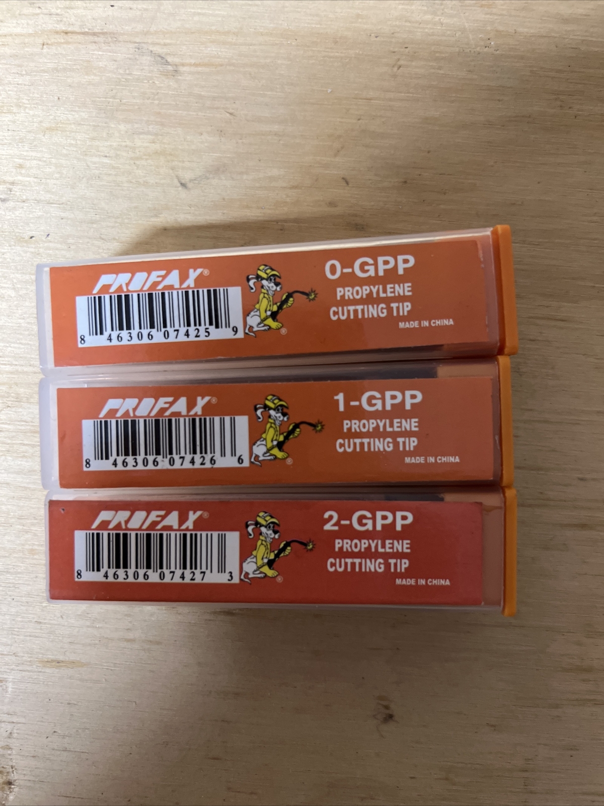 Assorted Propylene Cutting Tip 0 1 2 -GPP Size Profax Torch 3x Tips -E9 ...