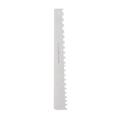 Stainless Steel Neck Notched Straight Edge Ruler Repair Tool Measure ...
