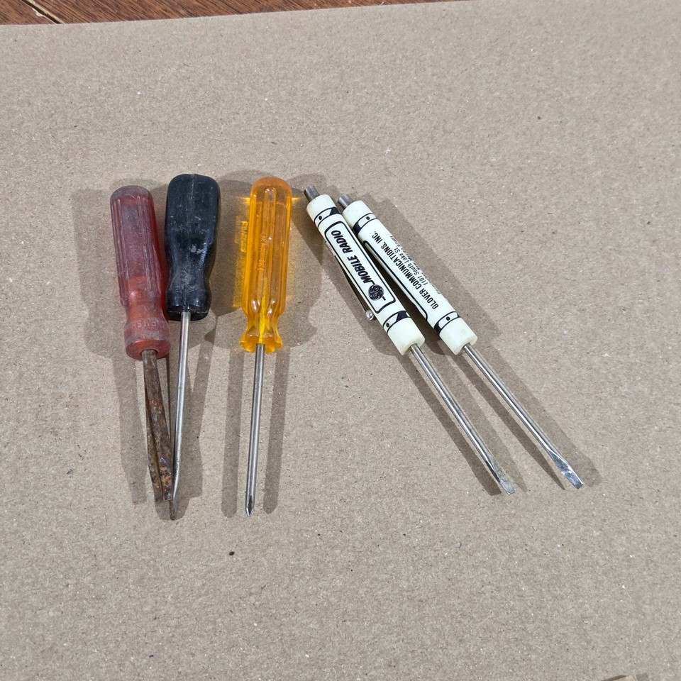 Vintage Mini Screwdriver Lot of 5 tools 4 flat head 1 Phillips | eBay