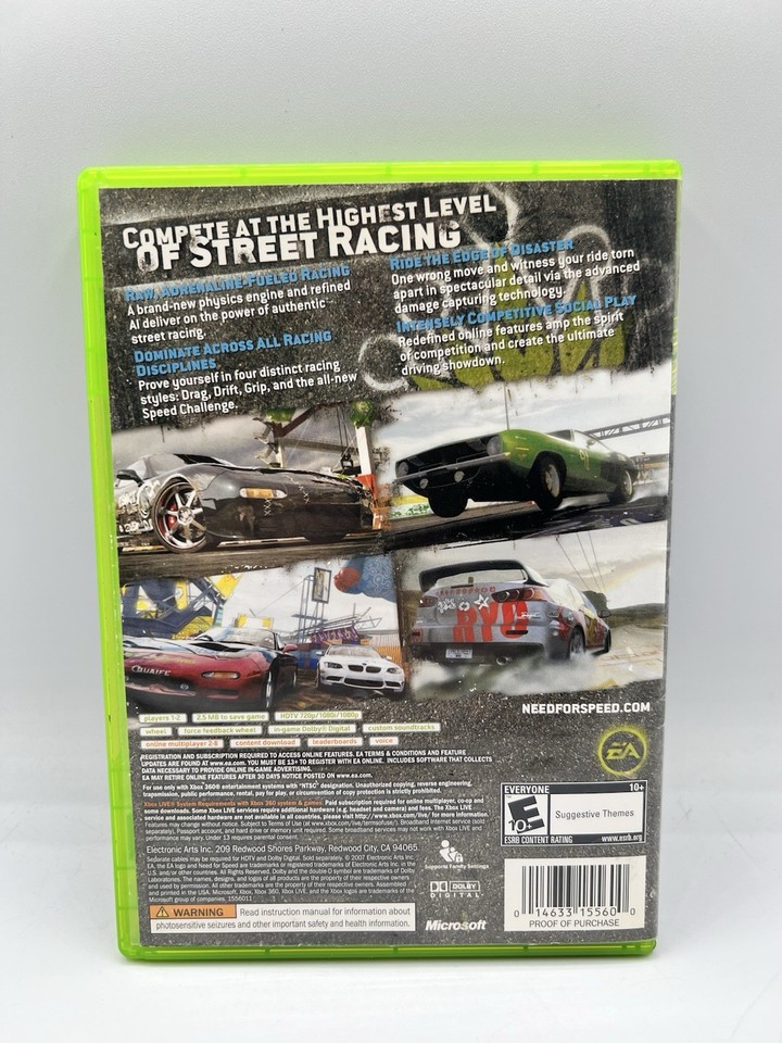 Need for Speed Pro Street Xbox 360 Complete CIB | eBay UK