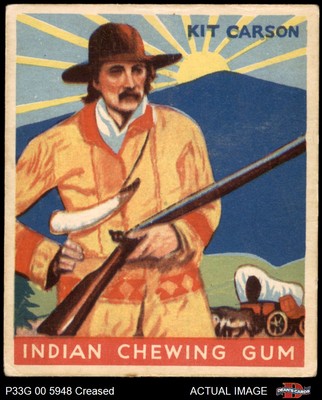 1933 Goudey Indian Gum #68 Kit Carson 3.5 - VG+ | eBay