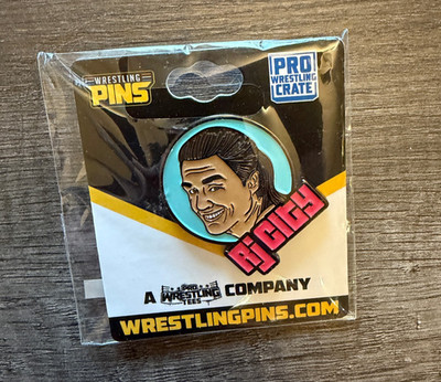 AEW RJ City Enamel Pin Pro Wrestling Crate Exclusive New | eBay