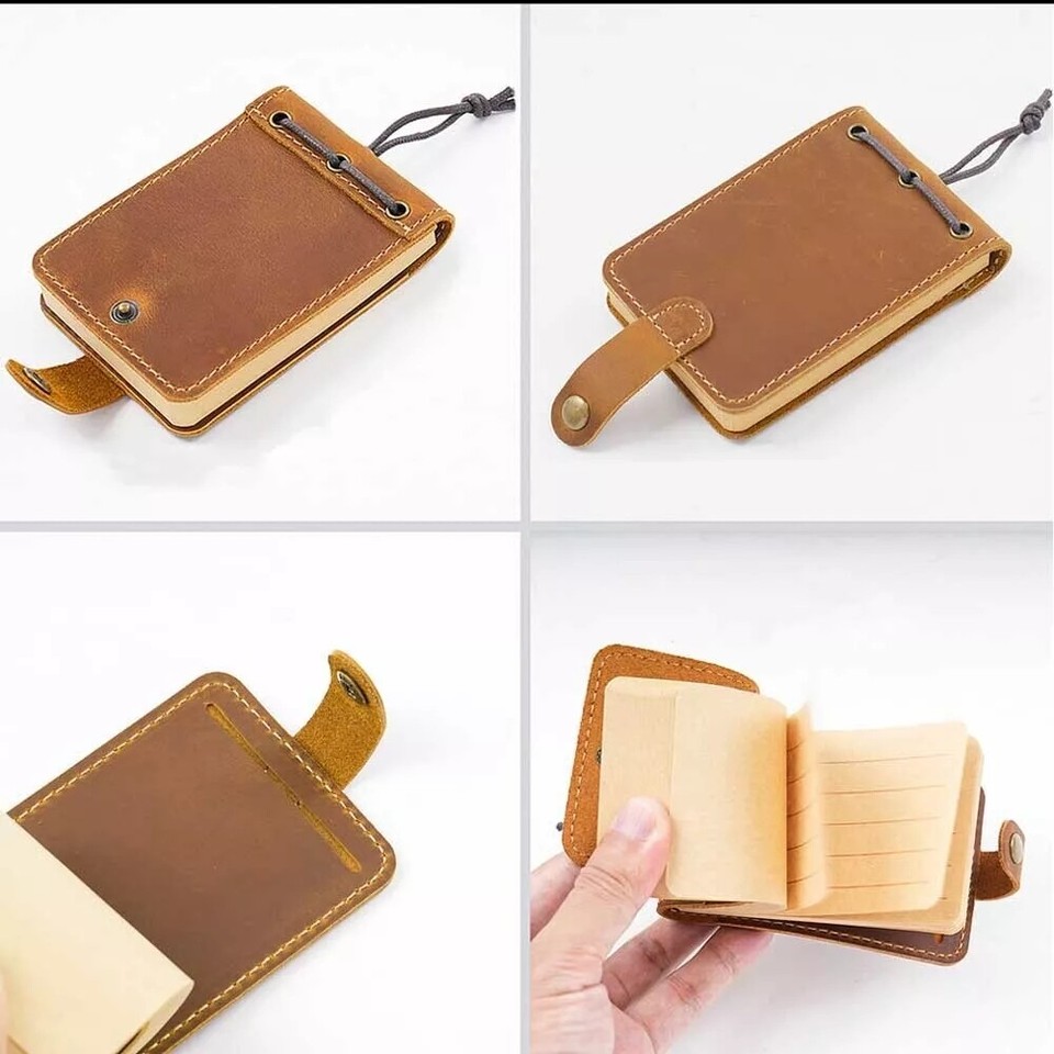 Handmade Vintage Leather Journal Notebook For Writing Portable Pocket ...