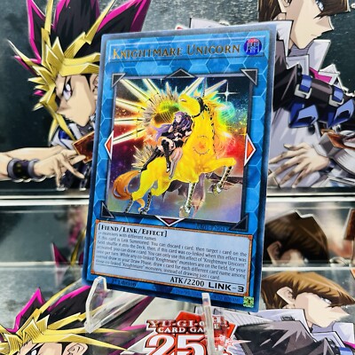 Yugioh Knightmare Unicorn (Alternate Art) RA01-EN043 Ultra Rare 1st Ed ...