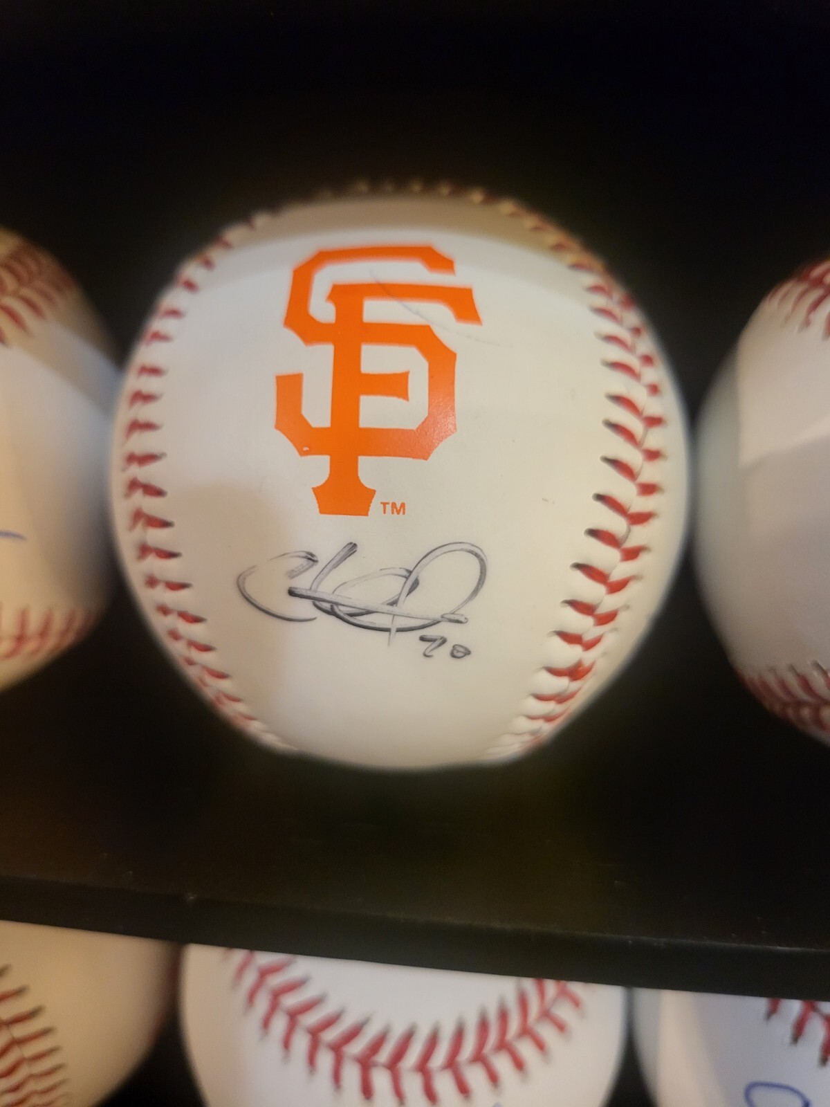 Brandon Belt George Kontos Hunter Strickland Autographed SF Giants ...