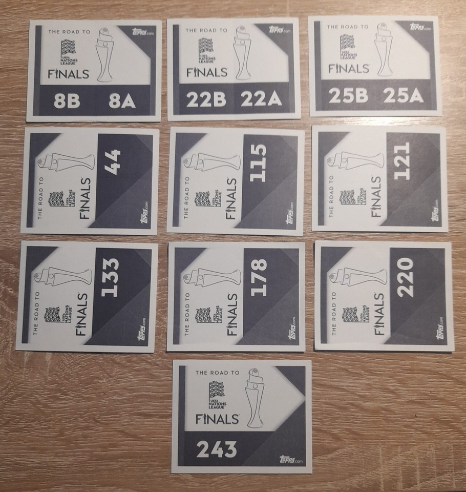 2022 topps football sticker set road to uefa nations league finals | eBay