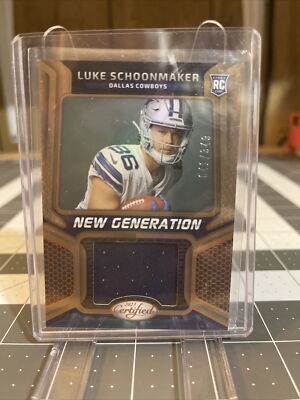 2023 Certified Luke Schoonmaker New Generation Rookie Jersey Patch ...