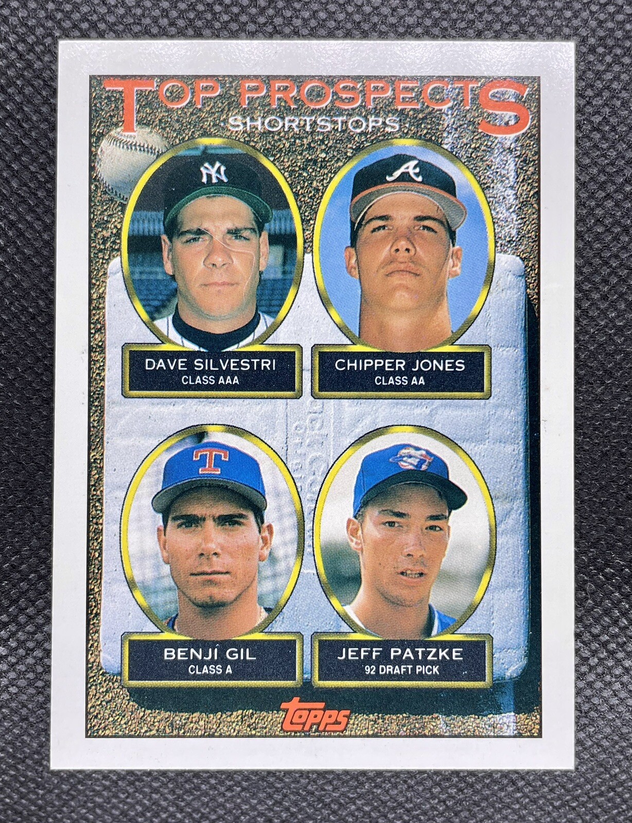 1993 Topps Chipper Jones Rookie Card RC Top Prospects Shortstops #529 ...