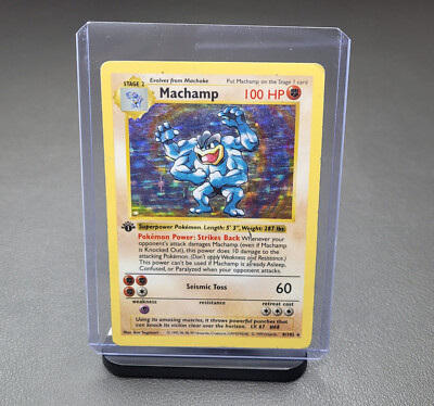 Pokemon Machamp 1st Edition Holo 8/102 Base Set | eBay