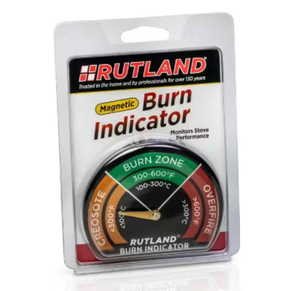 Stove Thermometer/Burn Indicator For Wood or Coal Stoves Magnetically ...
