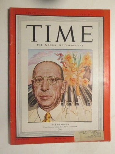 Vintage Time Magazine July 26 1948 Igor Stravinsky Complete T8 | eBay