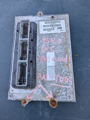 1996 JEEP GRAND CHEROKEE 4.0L ECM ECU PCM Engine Computer 56041206 ...