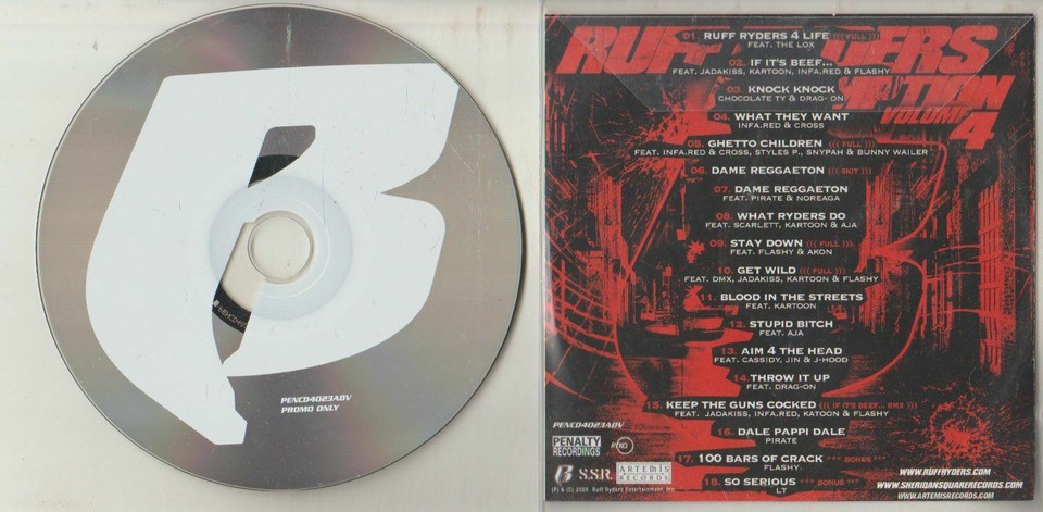 C.D.MUSIC G615 RUFF RYDERS THE REDEMPTION VOLUME 4 18 TRACK CD | eBay