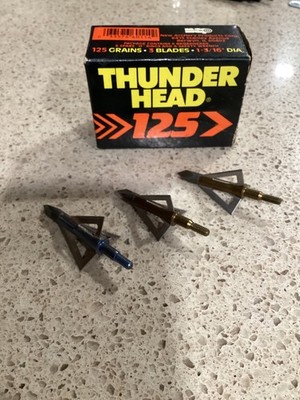 NAP Thunderhead 125 gr 3 Blade Broadheads—A47 | eBay