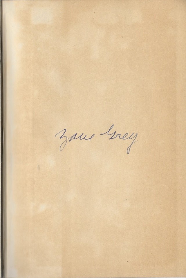 Zane Grey SIGNED Riders Of The Purple Sage Harper and Brothers | eBay