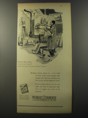 1953 Public Service Ad - Funny! Every time I get a new slant, I wind up ...