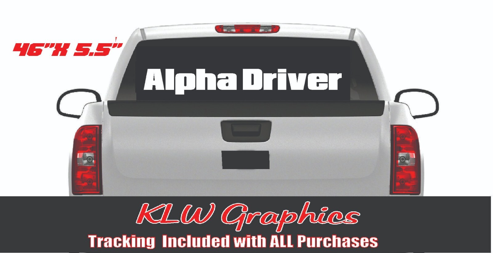 Alpha Driver Decal Sticker Turbo Diesel Truck 6.7 6.6 6.2 5.3 Funny ...