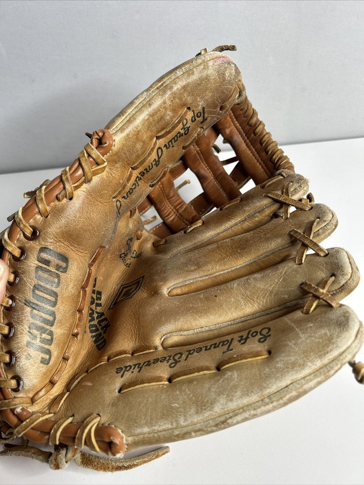 Cooper Black Diamond 247 Baseball Glove 12” Brown Leather Super Flex ...