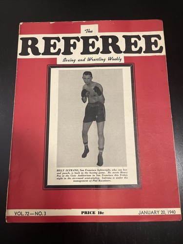 The Referee Boxing and Wrestling Weekly | eBay