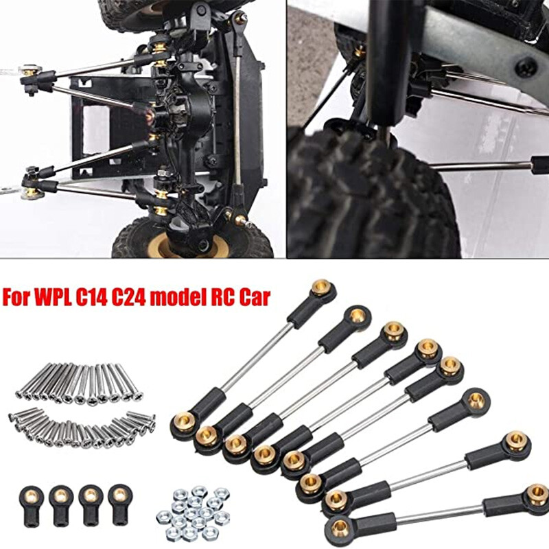 Upgrade Replacement Part Metal Suspension Toe Link Tie Rod Set for 1/ ...