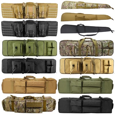 Tactical Rifle Bag Gun Padded Soft Case Hunting Storage Backpack 37" 39 ...