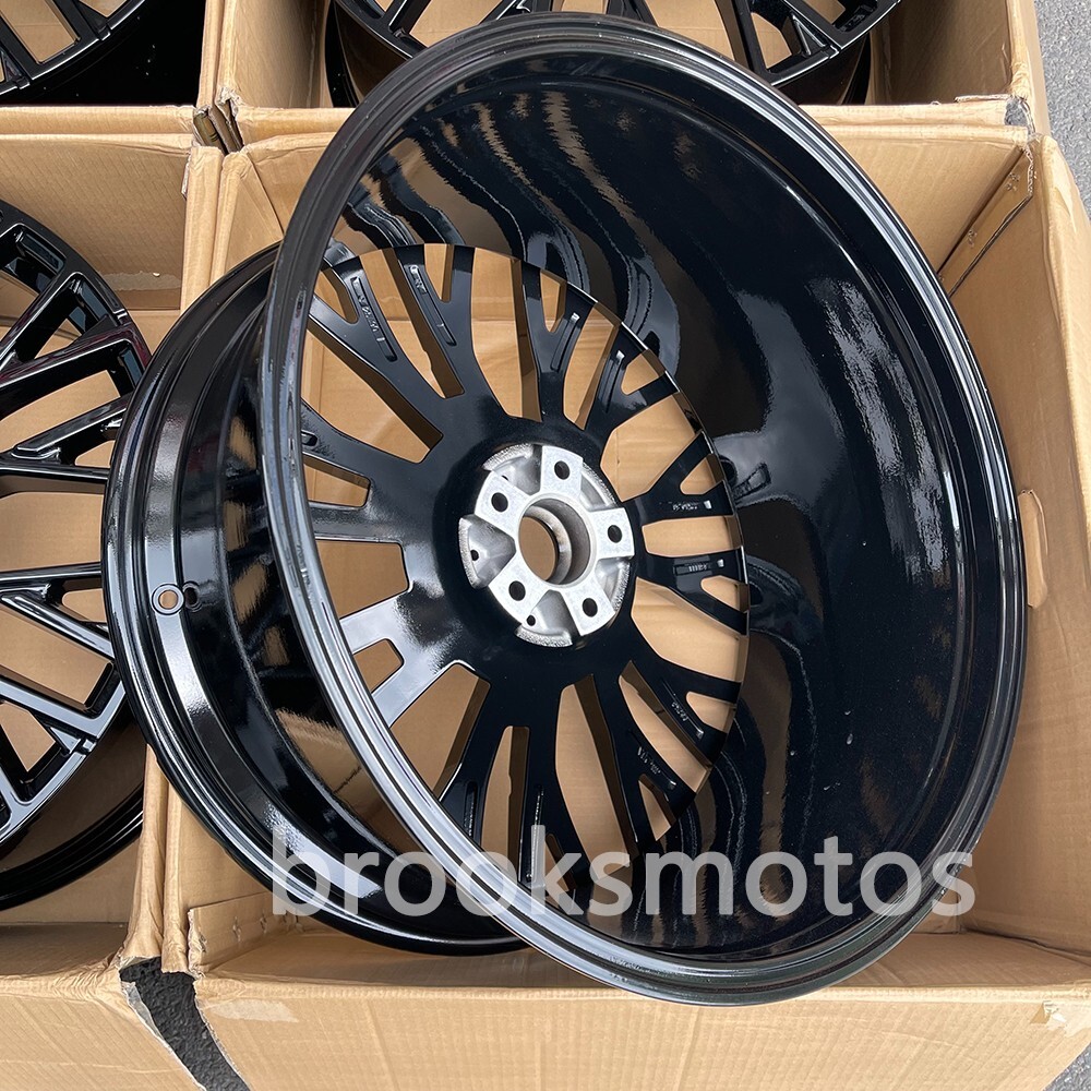2019+ BMW X5 2020+ X6 22" Gloss Black STYLE Multi Spoke Aluminum RIMS ...