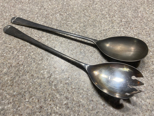 Vintage EPNS Sheffield England SilverPlate Serving Salad Set Spoon ...