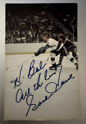 GORDIE HOWE AUTOGRAPHED NHL HOUSTON AEROS TEAM ISSUED POSTCARD NM-MNT ...