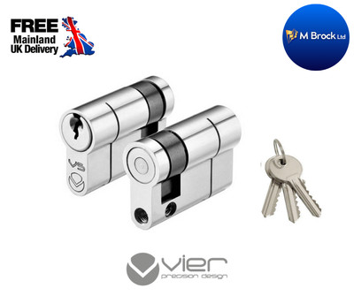 Vier V5 Half Euro Cylinder Lock Barrel Garage Van Door Roller Shutter ...