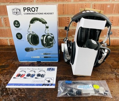 Heil Sound Pro 7 Communications Headset Aviation Headphone & Boom Mic ...