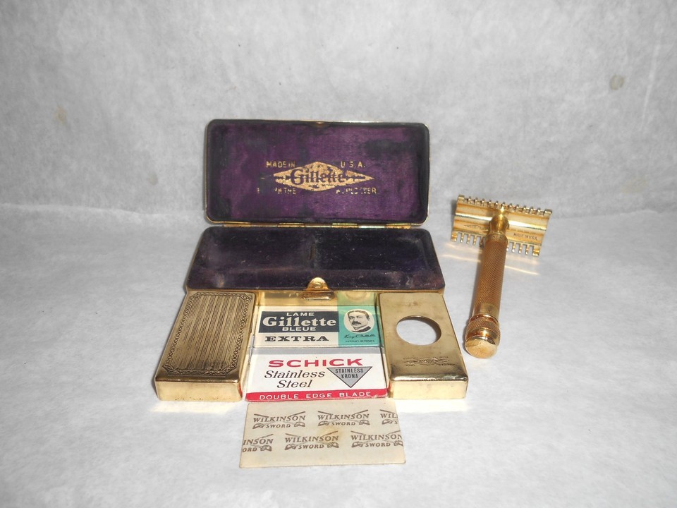 Gillette Pocket Edition 1920s No501-B Safety Razor Kit | eBay