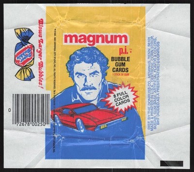 1983 Donruss Magnum P.I. Opened Wax Pack Wrapper DD132 | eBay