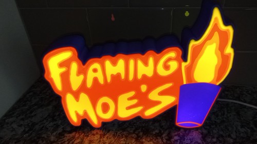 Simpsons - Flaming Moe's Light Box - Bright - New!!! | eBay Australia