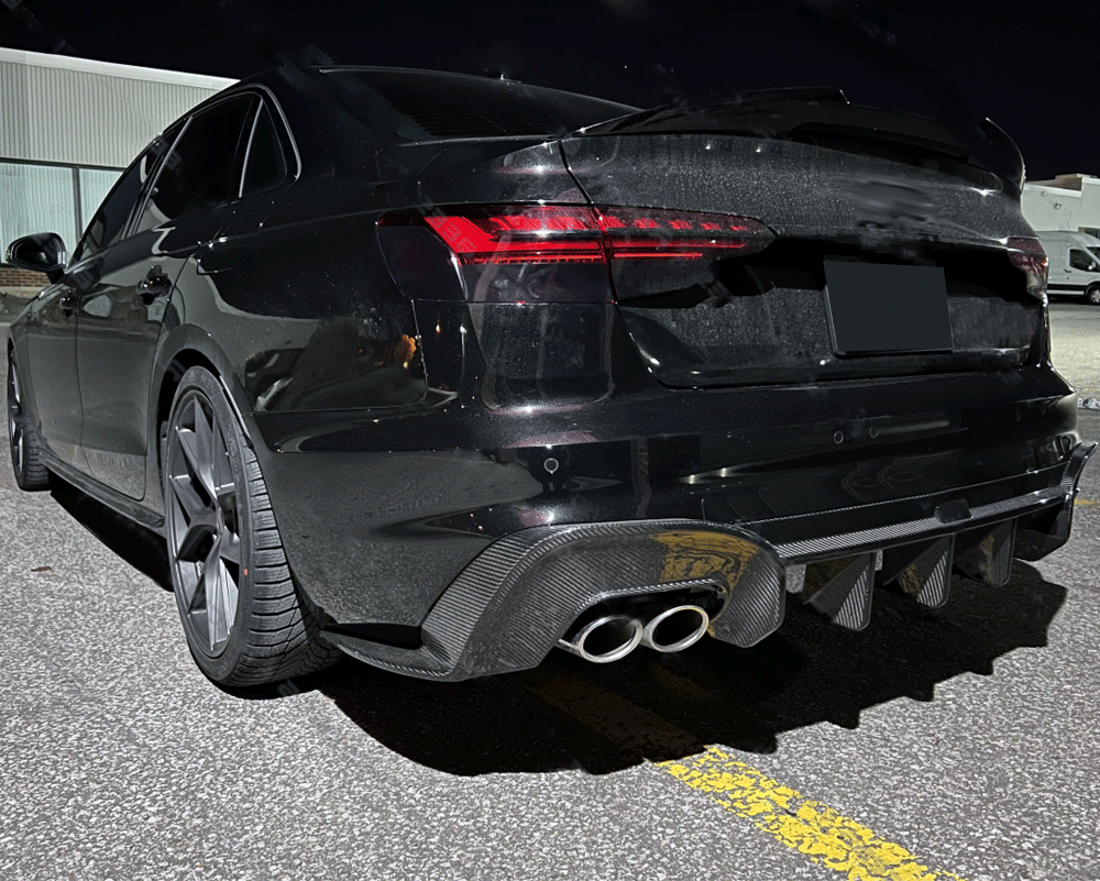 For Audi A4 Sline S4 B9 5 2020 2023 Dry Carbon Rear Bumper Diffuser