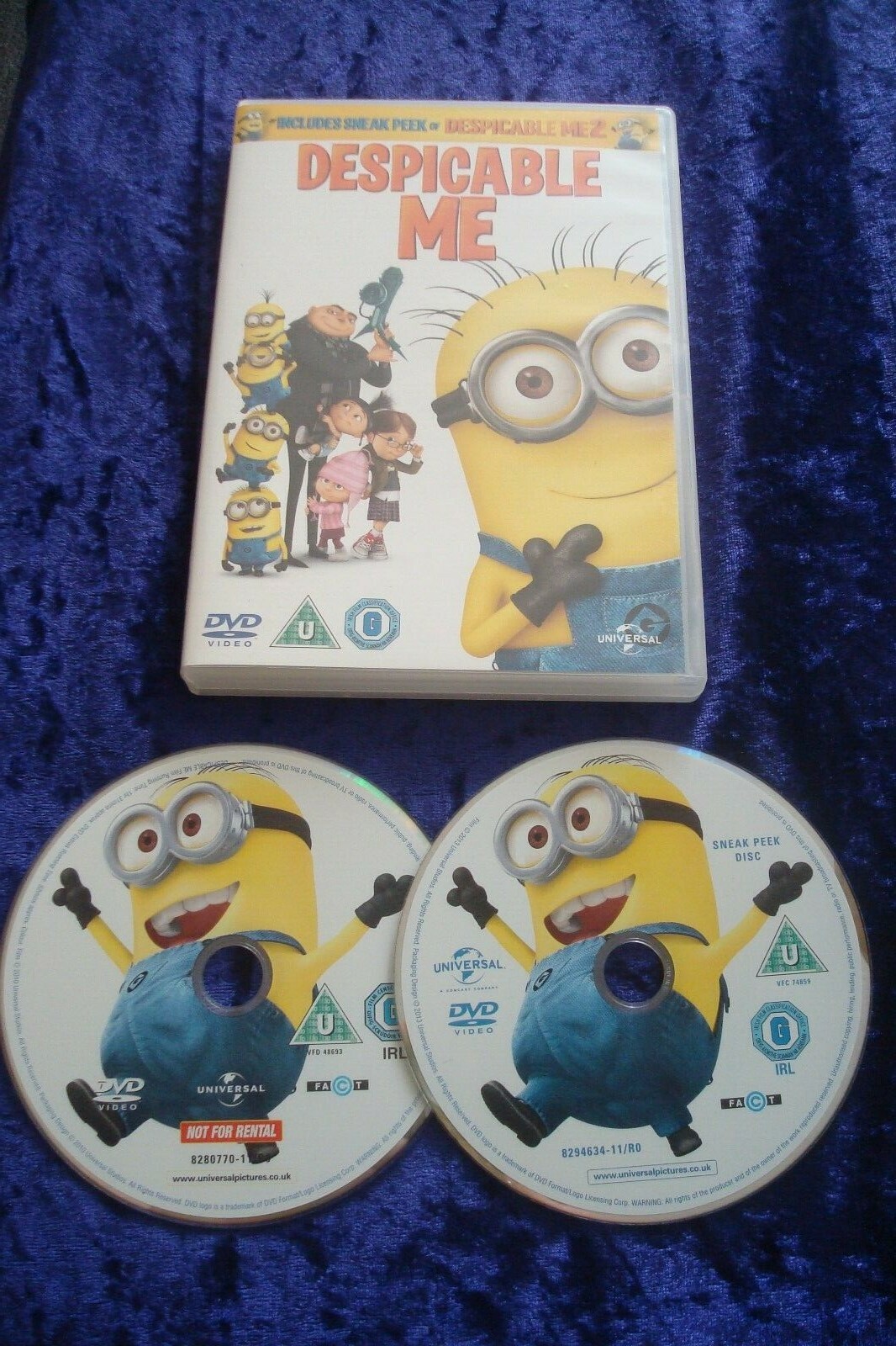 DVD.DESPICABLE ME.2 DISC SET.UK DVD REGION 2.CLASSIC ANIMATED COMEDY ...
