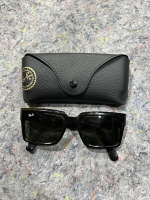 RAY BAN RB2191 INVERNESS 54[]18 BLACK POLARIZED CRYSTAL RECTANGULAR ...