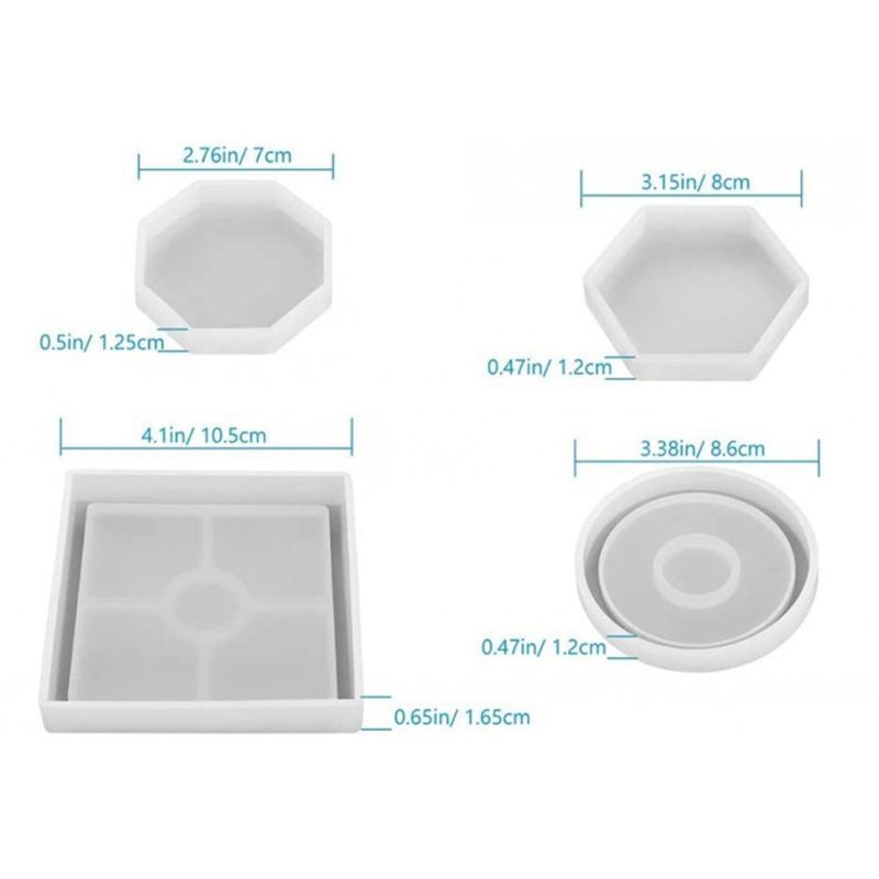 DIY Geometric Shape Epoxy Silicone Mold Geometric Mold for Children ...