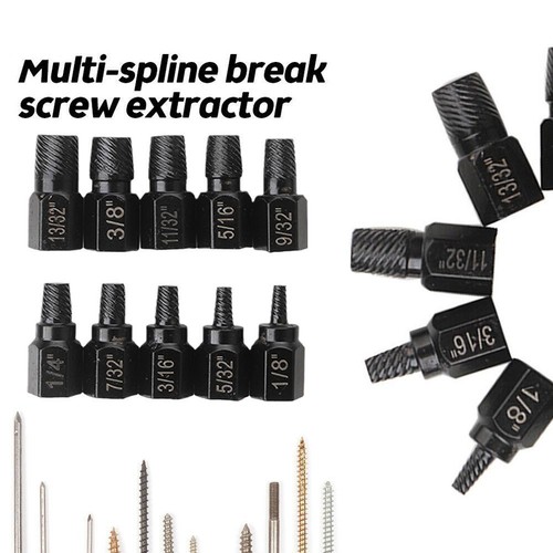 10x Bolt Extractor Set Stripped Damaged Bolt Nut Removal ...
