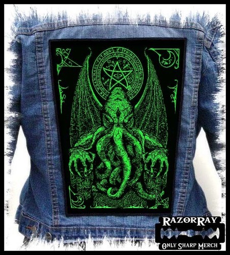 CTHULHU --- Backpatch Back Patch / Lovecraft Necronomicon Hastur Azathoth | eBay