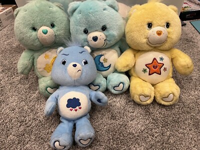Vintage Care Bears Superstar Grumpy Wish Bedtime GLO-BEARS Retired ...