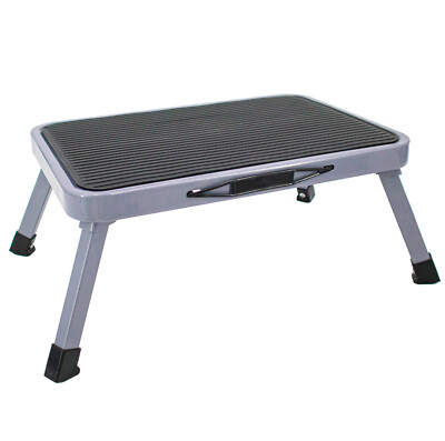 Step Stool Portable Folding Metal Foot Stool Compact One Step Ladder ...