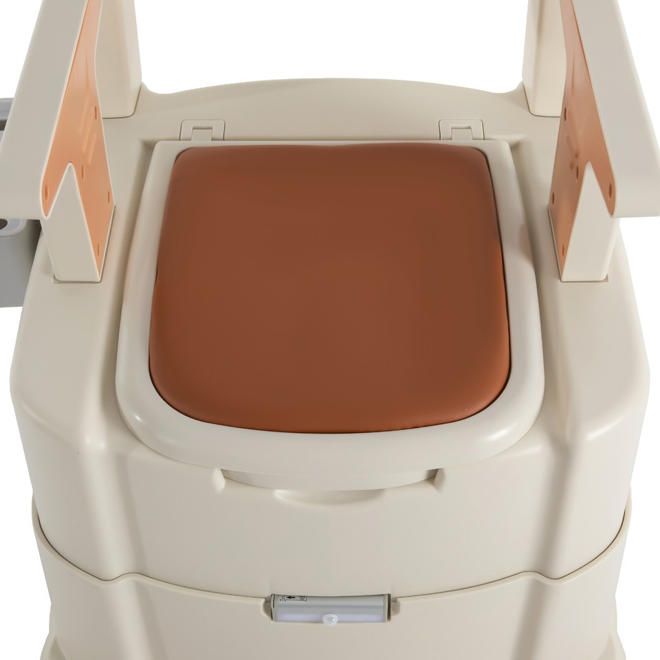 Bedside Commode Portable Toilet Toilet with Sensor Night Light High ...