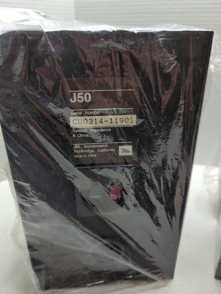 JBL J50 Bookshelf Speakers 8 Ohms, pair black New In Box Old Stock | eBay